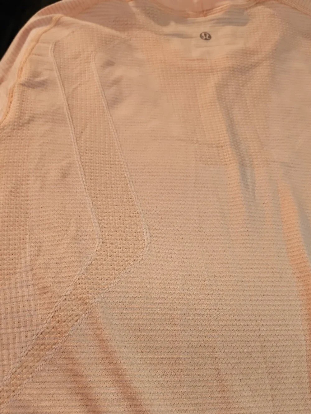 lululemon athletica | Tops | Lululemon Peach Striped Long Sleeve Top ...